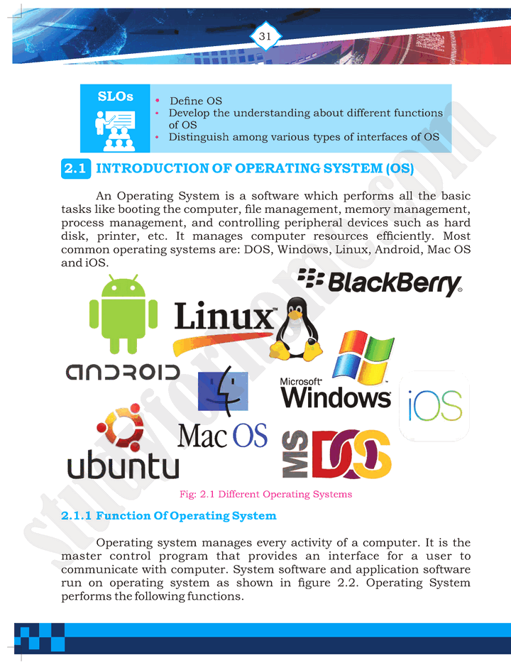 Fundamentals Of Operating System Unit 2 Computer 9th Text Book
