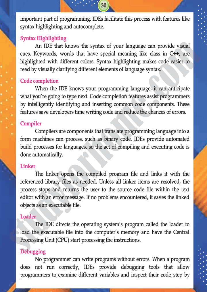 Basics Of Programming In C Unit 2 Computer Science 10th Text Book 3697